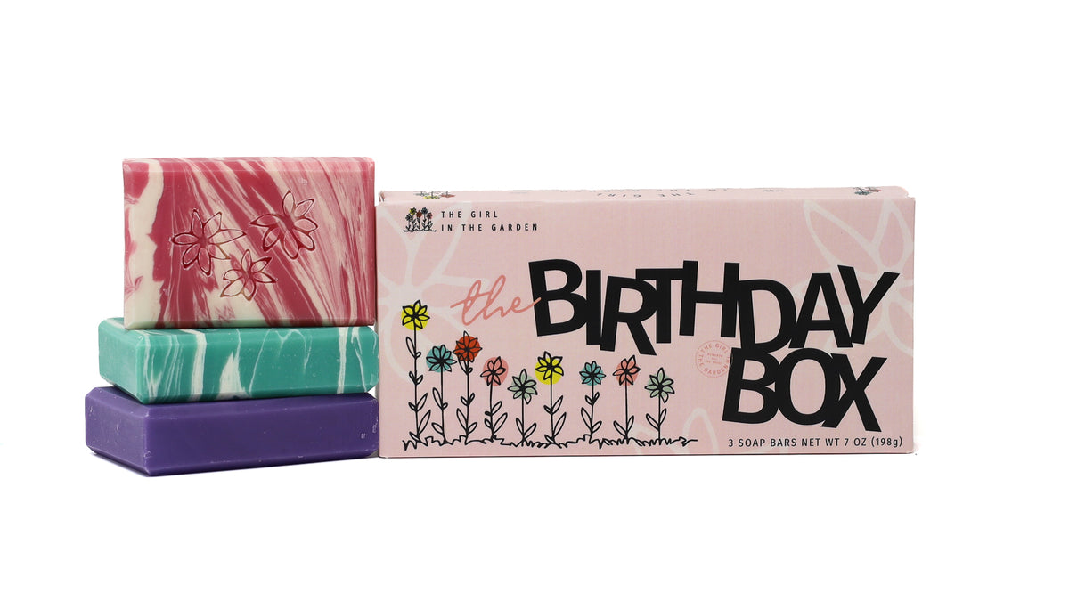 3 Bar Hand Soap Set - The Birthday Box – The Girl in the Garden